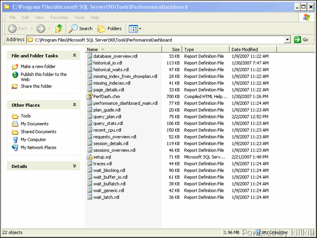 [原]安装SQL Server 2005 Performance Dashboard Reports的技巧 - killkill - 博客园